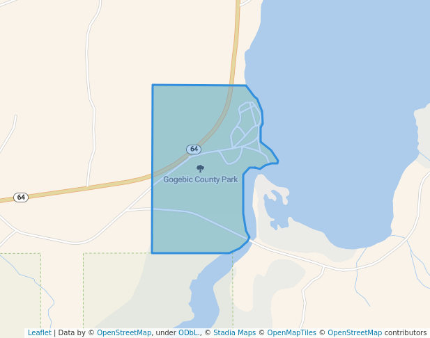 Gogebic County Park in Marenisco | Map and Routes