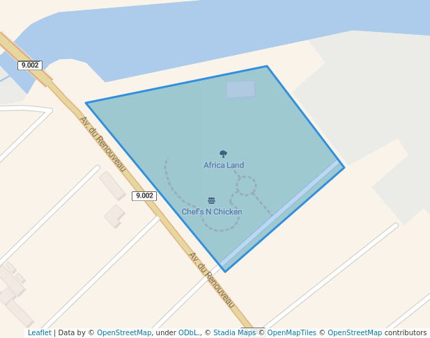Africa Land in Cotonou | Map and Routes