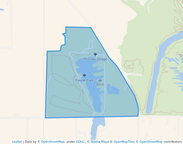 Fowler Park in Terre Haute | Map and Routes