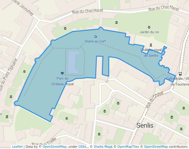 Parc du Château Royal in Senlis | Map and Routes