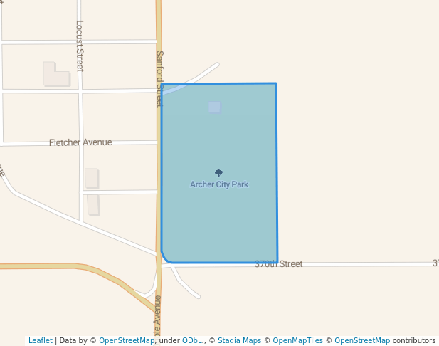 Archer City Park in Archer | Map and Routes