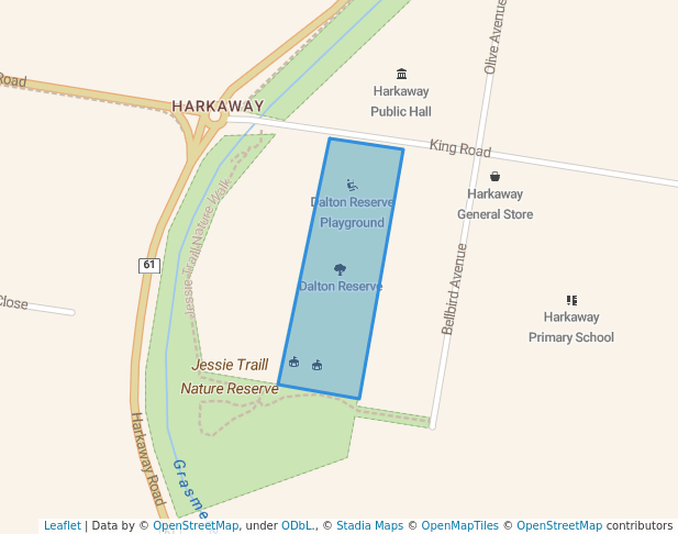 Dalton Reserve in Harkaway | Map and Routes