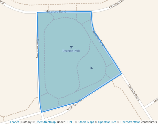 Deeside Park in Butler | Map and Routes
