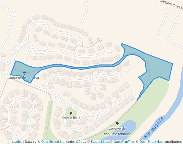 zona verde fontanar in El Tejar | Map and Routes