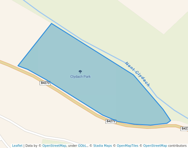 Clydach Park in Ynysybwl | Map and Routes