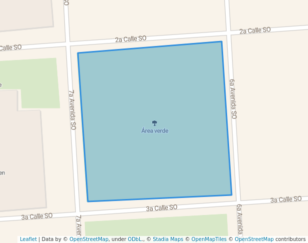 Área verde in Siguatepeque | Map and Routes