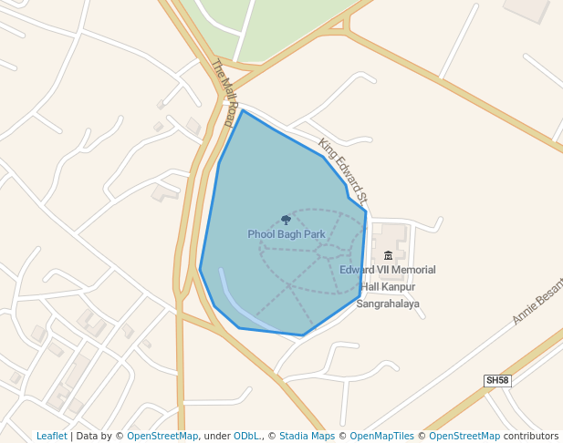 Phool Bagh Park in Kanpur | Map and Routes