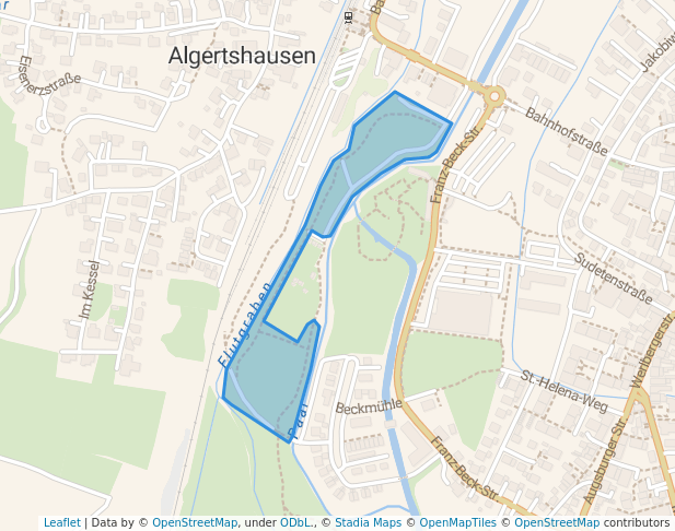 Stadtgarten in Aichach | Map and Routes