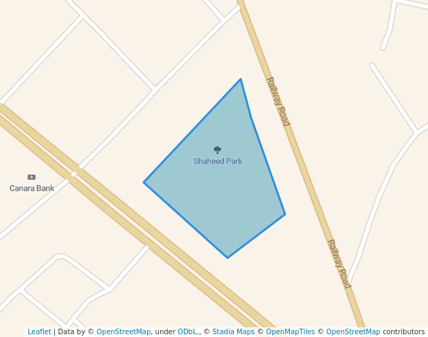 Shaheed Park in Etah | Map and Routes