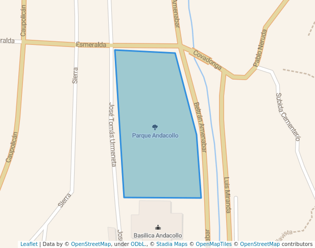 Parque Andacollo in Andacollo | Map and Routes