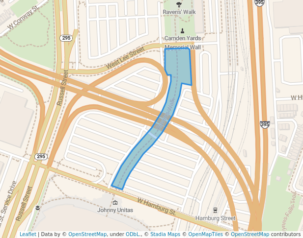 Ravens' Walk in Baltimore | Map and Routes