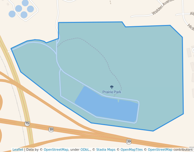 Prairie Park in Sioux City | Map and Routes