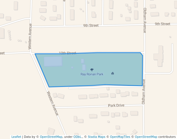 Ray Ronan Park in Manvel | Map and Routes