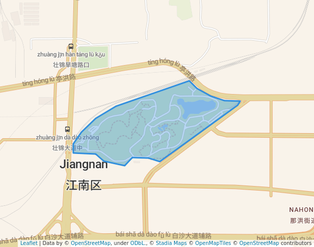 江南公园 in Nan Ning Shi | Map and Routes