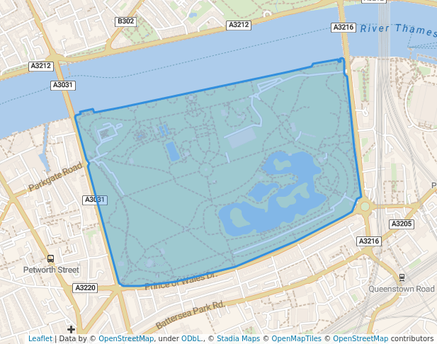 Battersea Park in London | Map and Routes