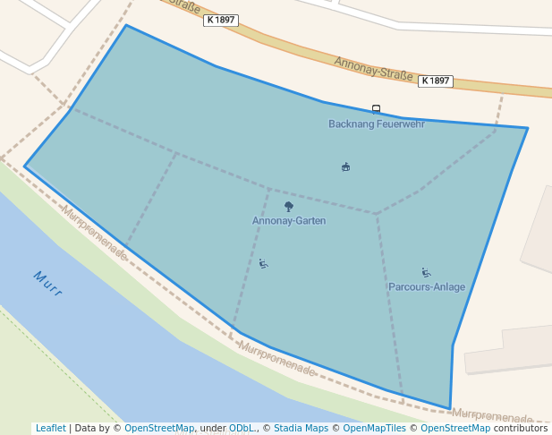 Annonay-Garten in Backnang | Map and Routes