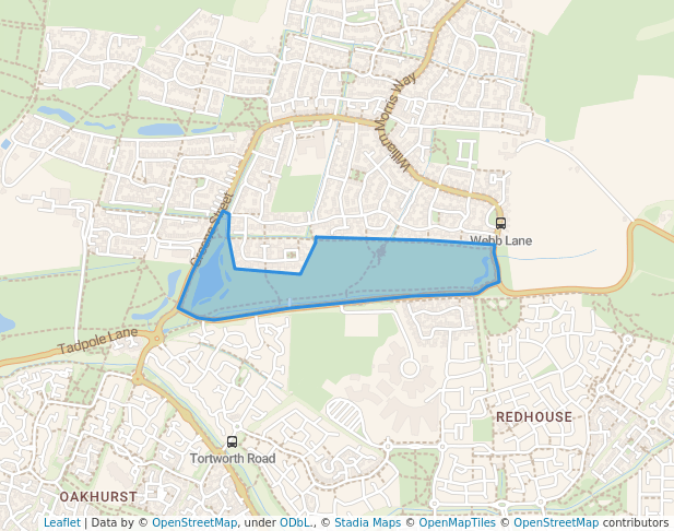 Eastern Common in Blunsdon Saint Andrew | Map and Routes