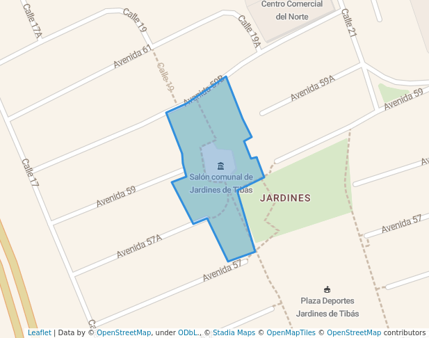 Área comunal in San José | Map and Routes