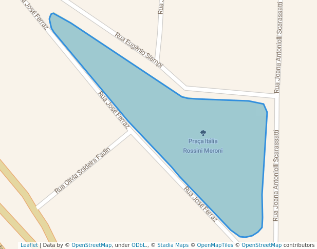 PRAÇA ITÁLIA ROSSINI MERONI in Paulinia | Map and Routes