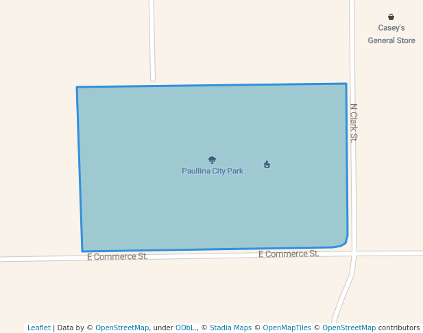 Paullina City Park in Paullina | Map and Routes