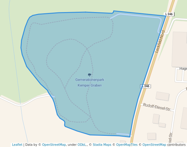 Gernerationenpark Kemper Graben in Leck | Map and Routes