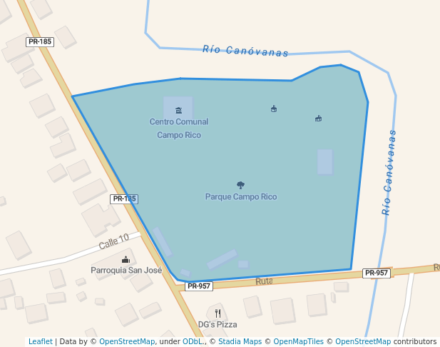 Parque Campo Rico in Campo Rico | Map and Routes