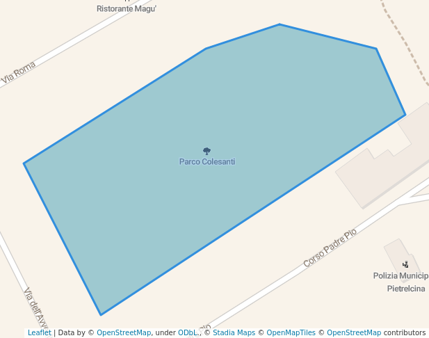 Parco Colesanti in Pietrelcina | Map and Routes