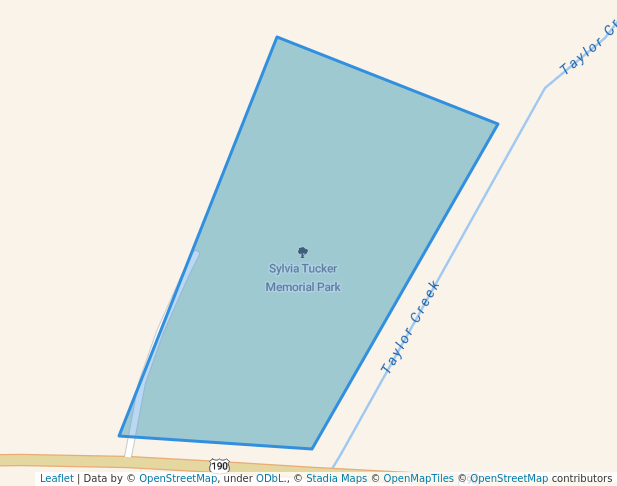 Sylvia Tucker Memorial Park in Kempner | Map and Routes