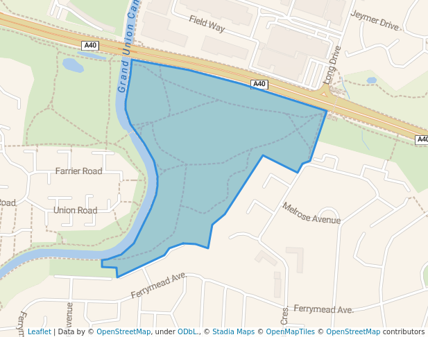 Marnham Fields in Greenford | Map and Routes