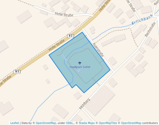 Stadtpark Gefell in Gefell | Map and Routes