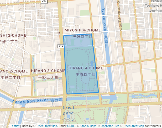 Kiba Park in Koto City | Map and Routes