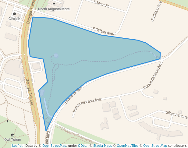North Augusta Greenway Park in North Augusta | Map and Routes