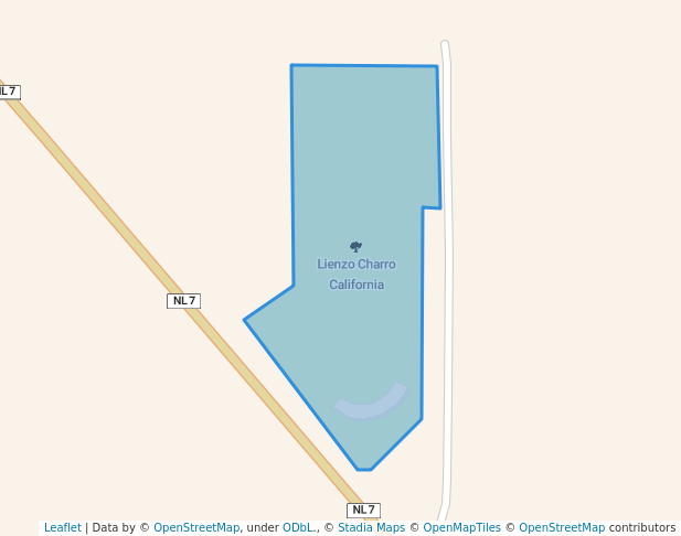 Lienzo Charro California in General Terán | Map and Routes