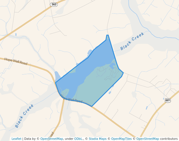 Lake Warren State park in Hampton | Map and Routes