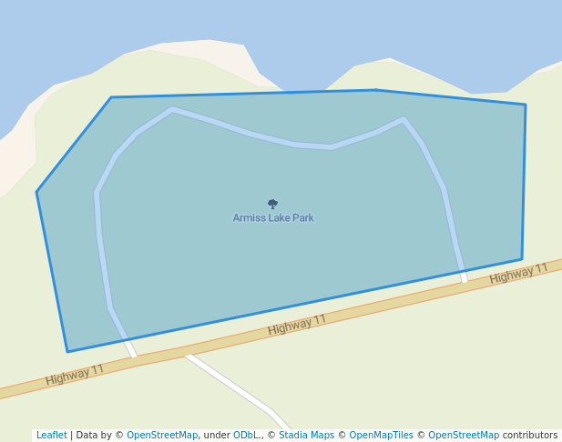 Armiss Lake Park in Atikokan | Map and Routes