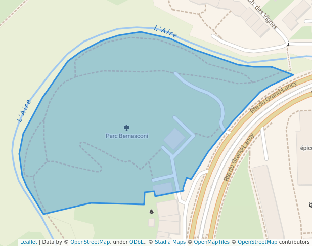 Parc Bernasconi in Lancy | Map and Routes