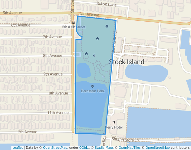 Bernstein Park in Stock Island | Map and Routes