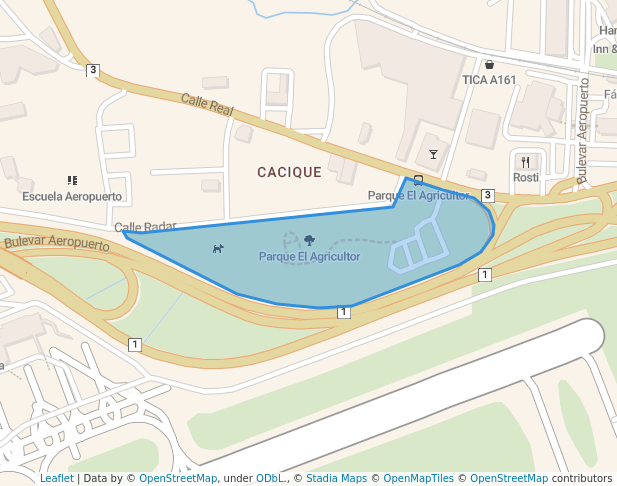Parque El Agricultor in Río Segundo | Map and Routes