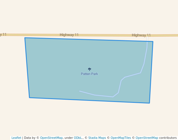 Patten Park in Mine Centre | Map and Routes