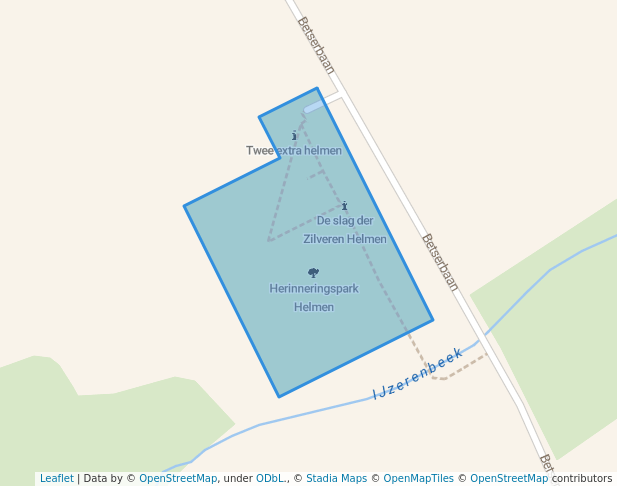 Herinneringspark Helmen in Halen | Map and Routes