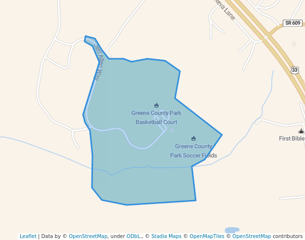 Greene County Park in Ruckersville | Map and Routes