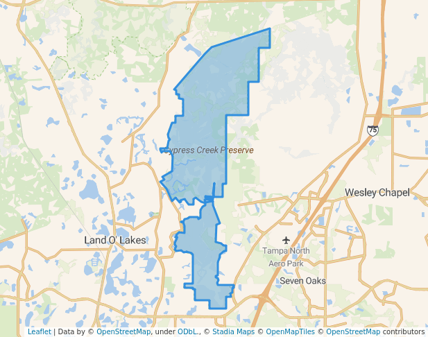 Cypress Creek Preserve in Wesley Chapel | Map and Routes