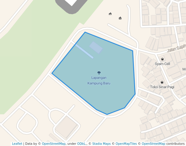 Lapangan Kampung Baru in Bontang | Map and Routes