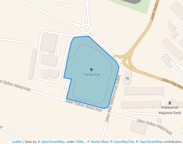 Taman Inai in Gerik | Map and Routes