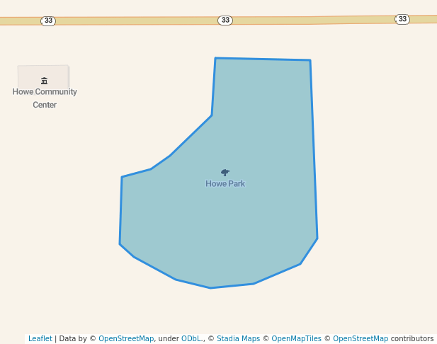 Howe Park in Howe | Map and Routes