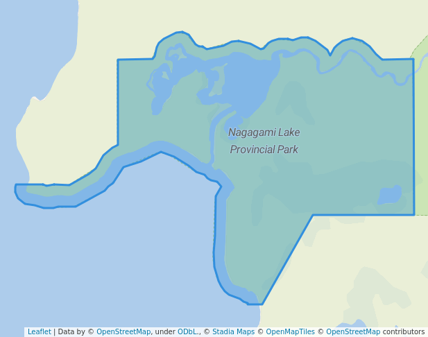 Nagagami Lake Provincial Park in Hornepayne | Map and Routes