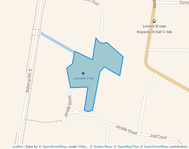 Jennelle Park in Kallangur | Map and Routes