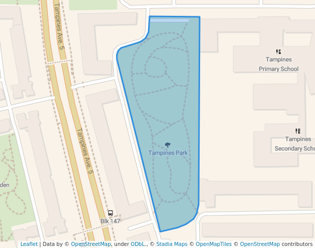 Tampines Park in Singapore | Map and Routes