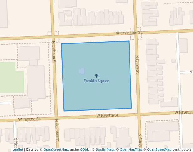 Franklin Square in Baltimore | Map and Routes