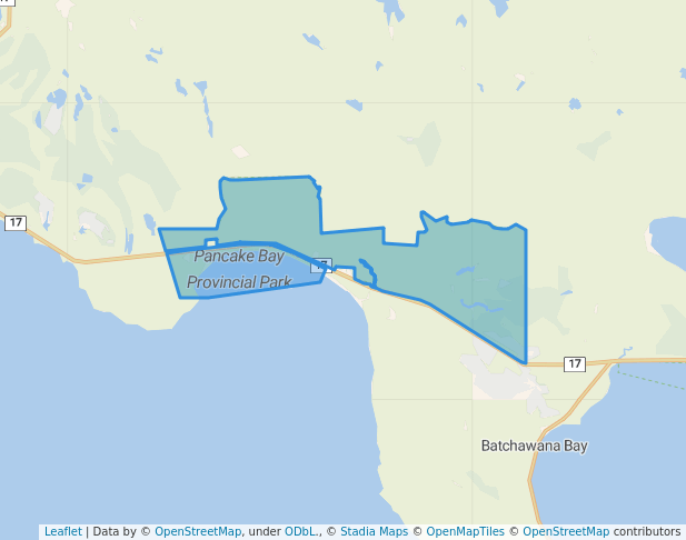 Pancake Bay Provincial Park in Batchawana Bay | Map and Routes